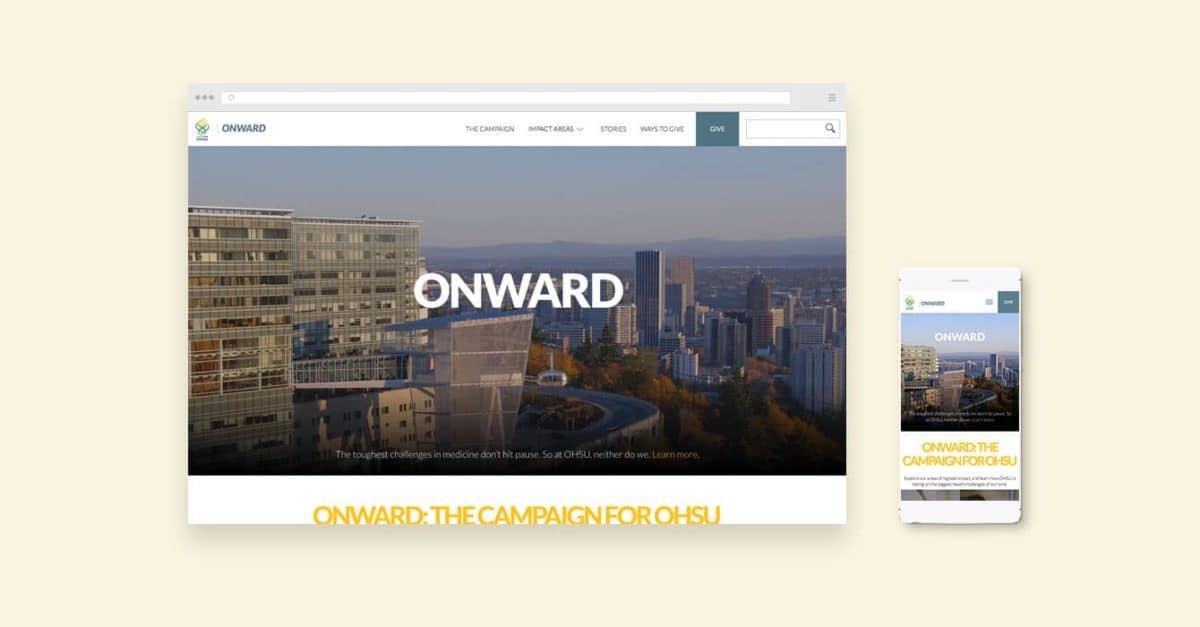 OHSU Foundation Fundraising Website Design and Drupal Development