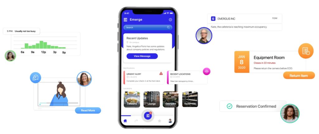 Back to Work Employee Experience App for Contact Tracing & Safety
